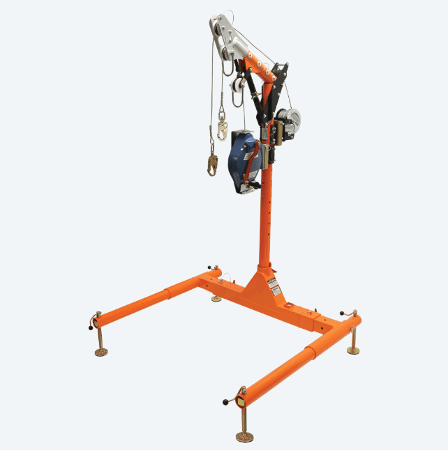 5pc Confined Space Davit System with 12" to 29" Offset Davit Arm, Winch ...
