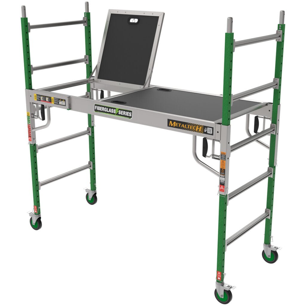 6’ Fiberglass Baker Scaffold with Trap Door - American Ladders & Scaffolds