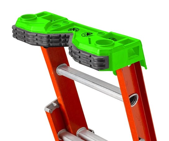 LOUISVILLE LADDER Pro Top FIBERGLASS EXTENSION LADDER, TYPE IA, 300 ...