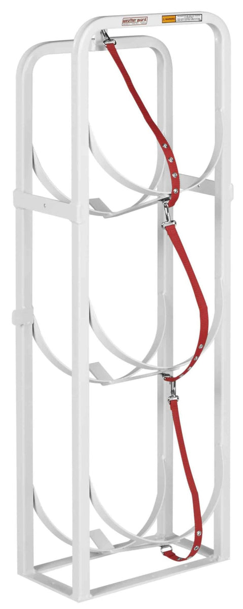 Model 9863-3-01 Refrigerant Tank Rack, 2 x 30 lbs, 1 x 50 lbs, 40 in x ...