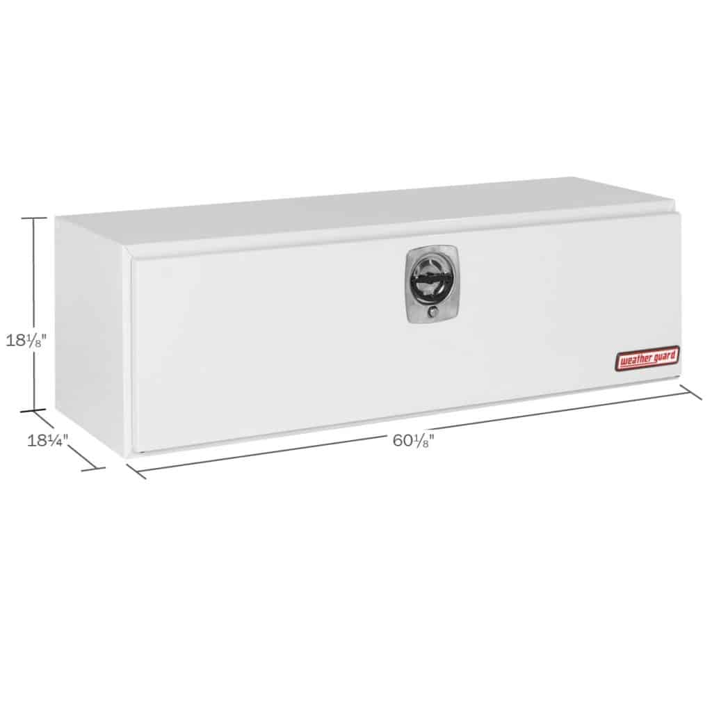 WeatherGuard Model 560-3-02 Underbed Box, White Steel, 11.2 cu ft ...